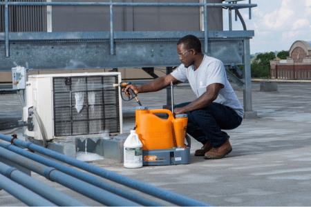 Battery Coil Cleaner CJ-125 | CoilJet HVAC Spray Coil Cleaning Systems | SpeedClean